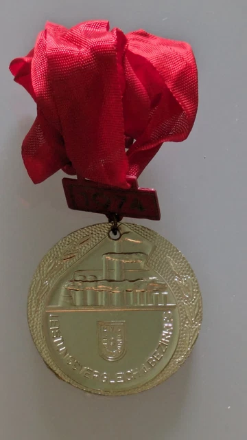 DDR GOLD MEDAILLE Zivilverteidigung Leistungsvergleich des Bezirkes ...