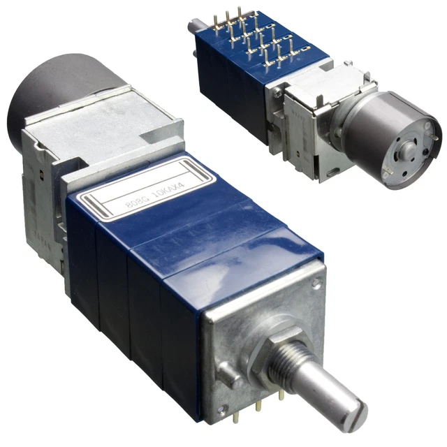 ALPS 10K QUAD 4-Gang Potentiometer Motor Logarithmic RK27 RK27114MC 0. ...