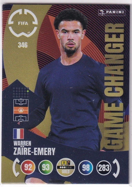 PANINI 2025 FIFA Club World Cup 25 Card No. 346 Warren Zaire-Emery Game ...