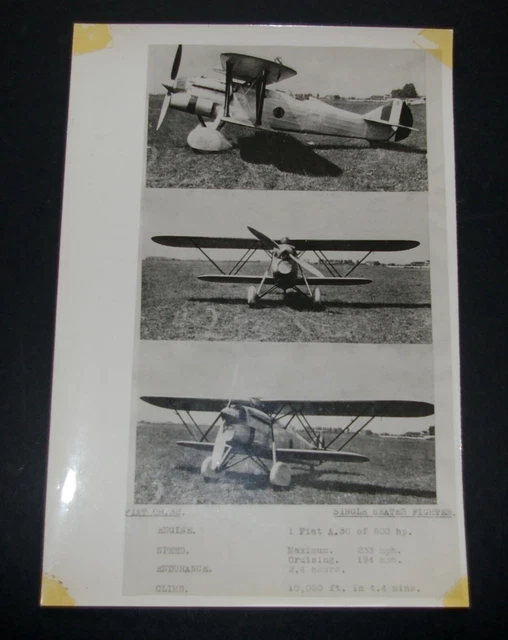 WW2 PHOTOGRAPH FIAT CR.32 Italian biplane fighter aircraft EUR 4,55 ...