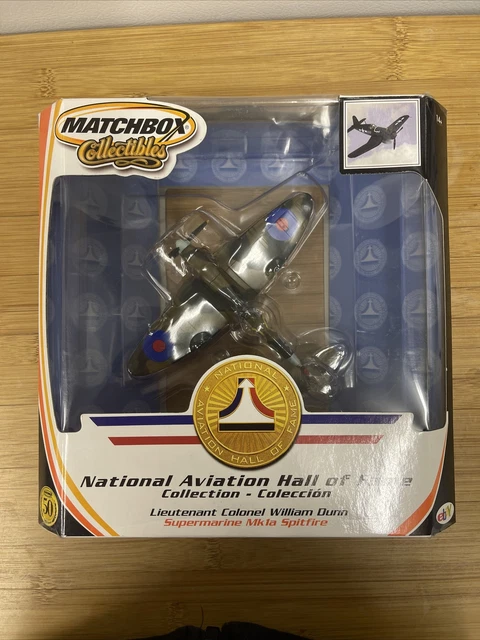 MATCHBOX SUPERMARINE MK1A Spitfire Diecast Airplane Lt. William Dunn 1: ...