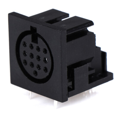 DIN 13 PIN Circular Jack Female Panel Mount PCB Mount Connector Adapter ...