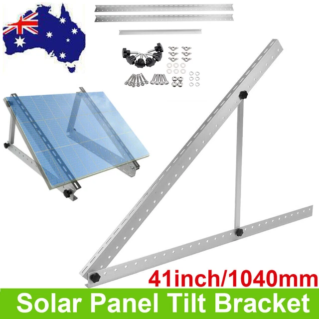 SOLAR PANEL MOUNTING Brackets Tilt Mount RV Roof Flat Surface Aluminum ...