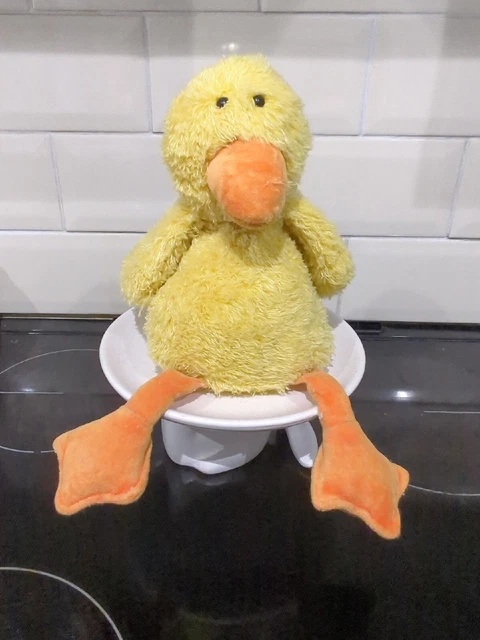 JELLYCAT LONDON YELLOW Duck Chick soft Plush Comforter Hug Toy Retired ...