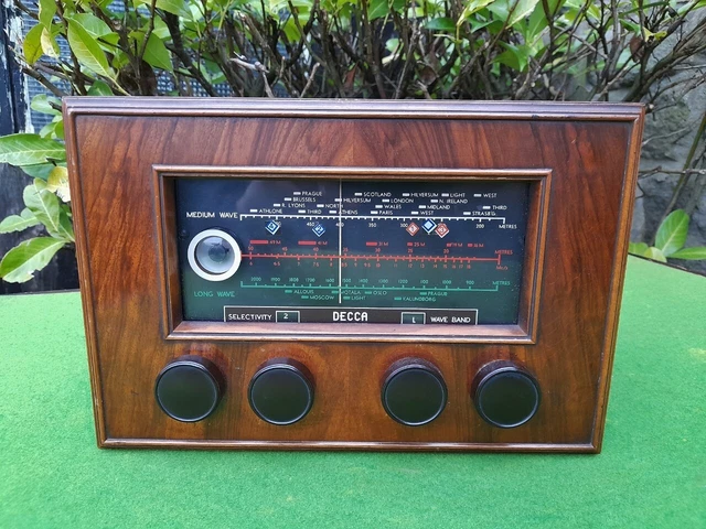 VINTAGE BEAU DECCA Valve Radio Tuner £63.12 - PicClick UK