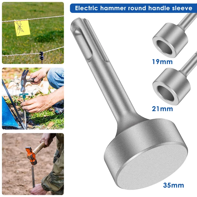 GROUND ROD DRIVER 85mm Heavy Duty Steel Drill Bit Driver Wear Resistant ...