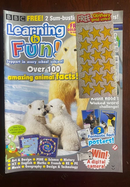 BRAND NEW LEARNING is Fun CBBC magazine Issue 127 children free gold ...