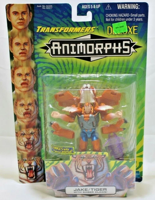 FIGURINE ARTICULÉE TRANSFORMERS Deluxe Animorphs Jake Tiger Hasbro 1998 ...