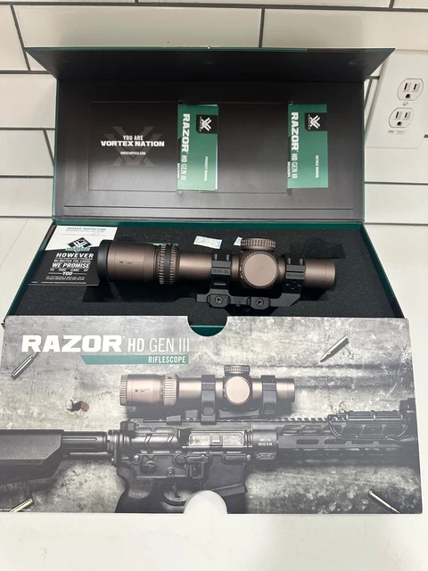 VORTEX OPTICS RAZOR HD Gen III 1-10x24 Riflescope (mint) $2,350.00 ...