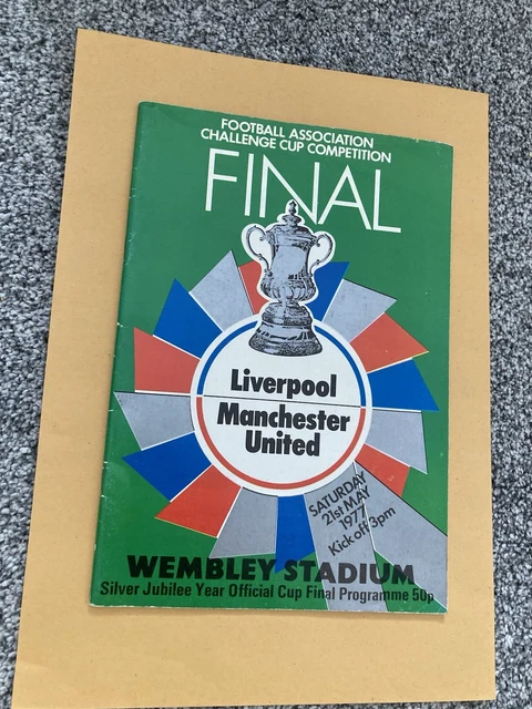 LIVERPOOL V MAN Utd 1977 FA Cup Final Programme. £3.84 - PicClick UK