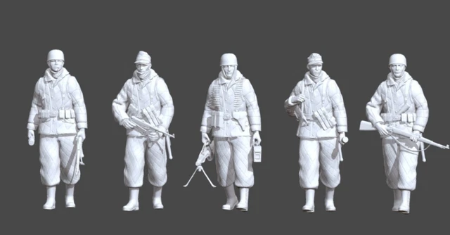 WW2 GERMAN PARATROOPERS Full Set Soldiers 1/35th Resin Printed £25.00 ...