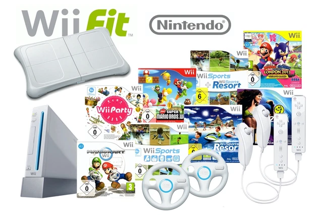 CONSOLE NINTENDO WII bianca + telecomando ORIGINALE, Nunchuk, cavo ...