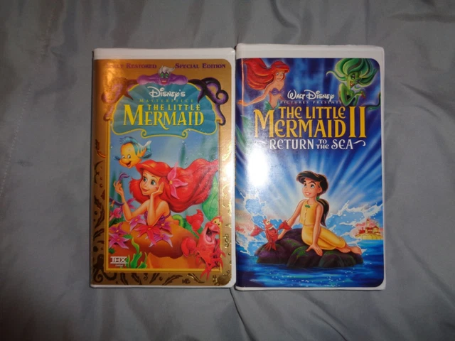 DISNEY'S THE LITTLE MERMAID 1 AND 2 VHS TAPES £0.77 - PicClick UK