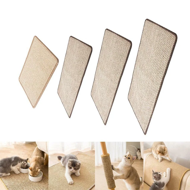 CAT SCRATCH PAD, Natural Sisal Cat Scratcher Mat, Horizontal Cat ...