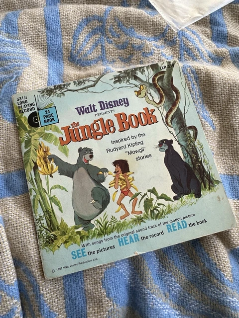 WALT DISNEY JUNGLE Record Book With 7 Inch 33 1/3 RPM!! £21.52 ...