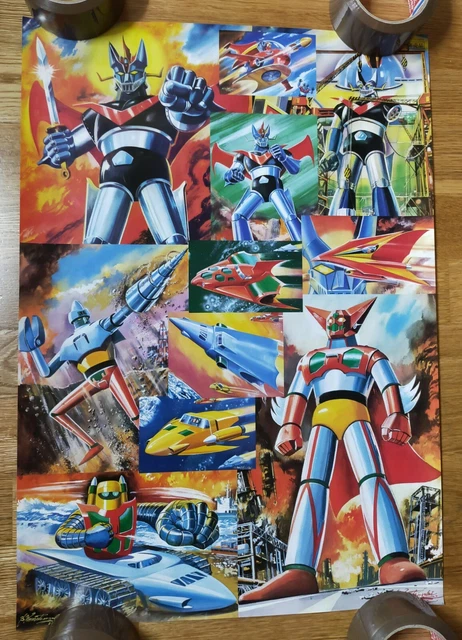 ORIGINALE GIAPPONESE POSTER Vintage B2 Mazinger Z Great Mazinger Getter ...