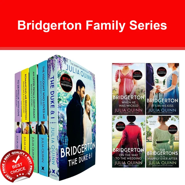 JULIA QUINN BOOKS Collection Set Bridgerton Family Series, Blydon ...