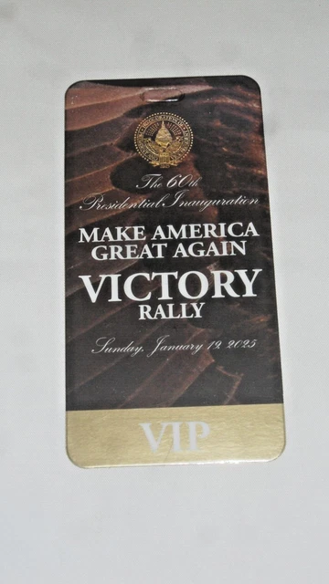 RARE: OFFICAL TRUMP/VANCE Presidential Inauguration Ticket - Victory ...