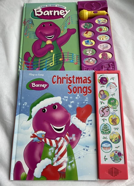 BARNEY SING-ALONG SONGS and Play-A-Song hardcover books $41.86 ...