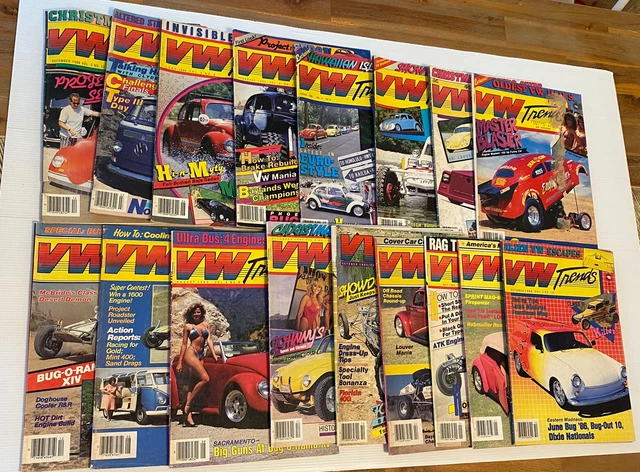 LOT OF 17 Issues VW Trends 80s Magazine Volkswagen Beetle Bug Car VTG ...