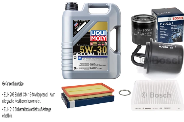 BOSCH INSPECTION SET 5 L Liqui Spécial Moly Tec F 5W-30 pour Subaru Forestier EUR 111,74 ...