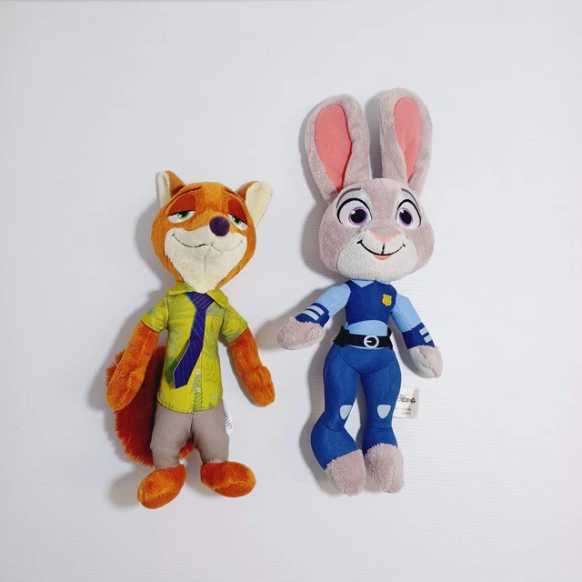 DISNEY ZOOTOPIA OFFICER Judy Hopps Nick Wilde Stuffed Animal Toy Plush $19.99 - PicClick AU