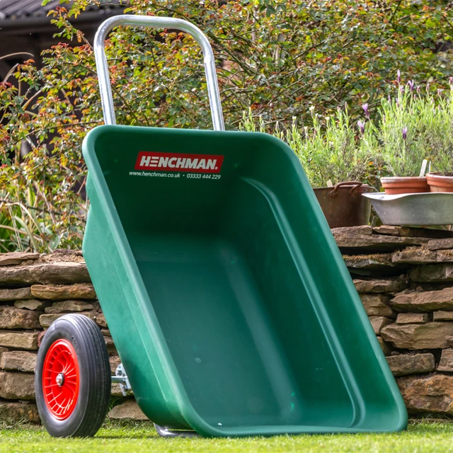 HENRYS HEAVY-DUTY 200L wheelbarrow with standard or optional puncture ...
