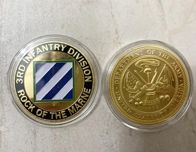 ARMY THIRD 3RD INFANTRY COMBAT DIVISION Challenge Coin EUR 11,69 ...