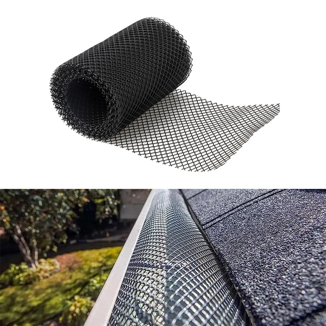 GUTTER MESH LEAF Guard Drain Wire Net Filter Shield Protection with ...