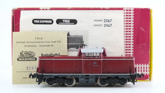 TRIX EXPRESS H0 2267 Diesel Locomotive BR V100 1009 DB 3 Conductor DC ...