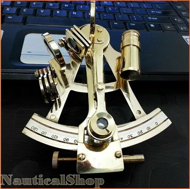 SEXTANT NAUTIQUE MARITIME Vintage Astrolabe Marine Sextant Decor 4" EUR 37,56 - PicClick FR