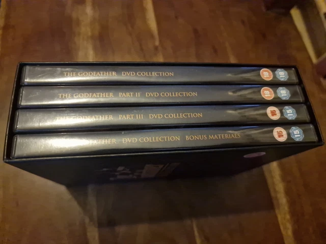 THE GODFATHER DVD Collection (2001) 5-Disc DVD Box Set lovely condition ...