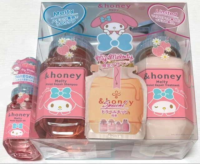 &HONEY MY MELODY Sanrio Shampoo & Treatment & Hair Oil Strawberry aroma Limited EUR 89,45 ...