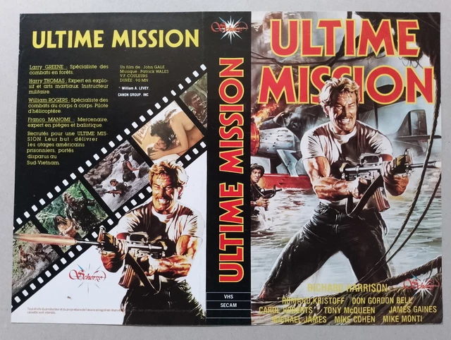 JAQUETTE VHS - Ultime Mission - Vhs Sleeve EUR 7,00 - PicClick FR
