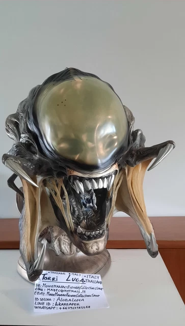 SIDESHOW ALIEN VS Predator 2 Predalien Bust Lifesize 1:1 Prime1 Xm ...