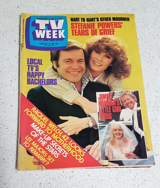 TV WEEK MAGAZINE Jan 15 1983 Hart to Hart, Lee Majors, Christopher ...