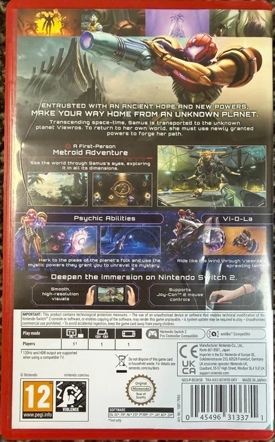 METROID PRIME 4: Beyond - Nintendo Switch 2 Edition £37.10 - PicClick UK