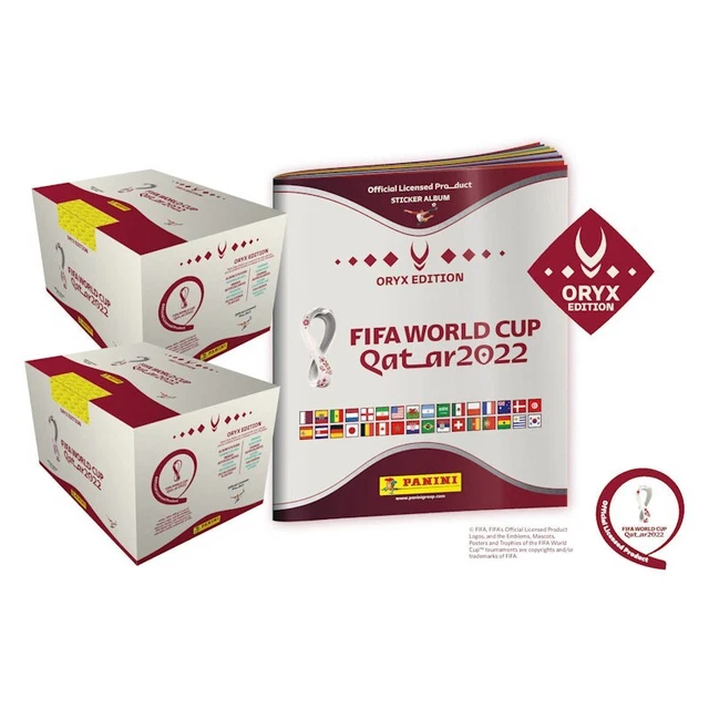 PANINI FIFA WORLD Cup Qatar 2022 Swiss Oryx Edition Bundle 2 Boxes Plus ...