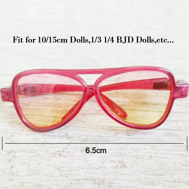 Doll Cute Heart Frame Plush Doll Eyeglasses Glasses Clothes For 10 15cm