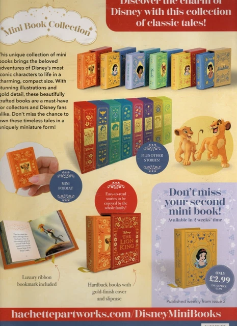 DISNEY MINI BOOK Collection – Issue 1: The Lion King (Hachette) £3.99 ...