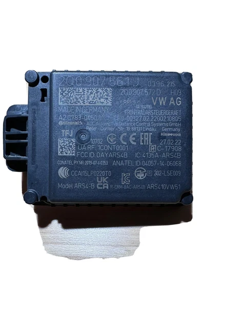 ORIGINAL VW AUDI Seat Radarsensor Control Module Distance Regulation ...