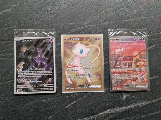 POKEMON ULTRA PREMIUM 151 Carte Promo Mew Ex Mew E Mewtwo SVP Sealed ...