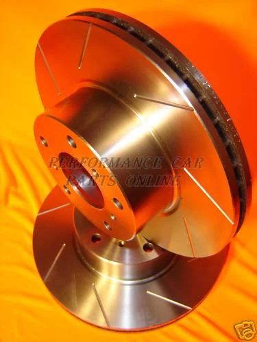 SLOTTED FULL SET Fits Holden Commodore VE V6 FRONT & REAR VMAX Disc ...