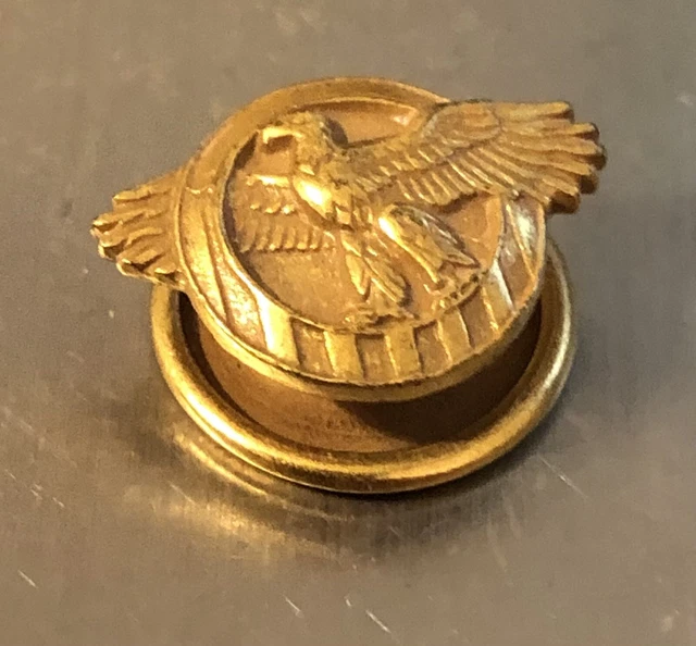 WW2 HONORABLE DISCHARGE Ruptured Duck Collar Lapel Button USAAF USN ...