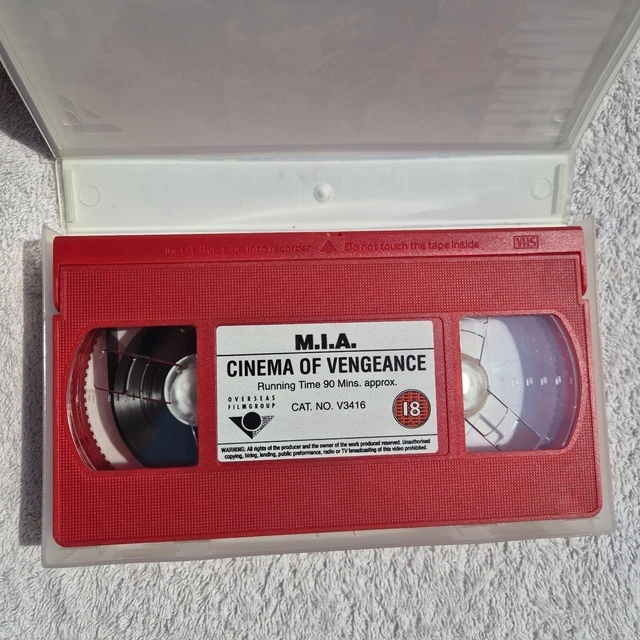 VHS - BRUCE Lee Cinema of Vengeance 1994 - M.I.A Martial Arts Limited ...