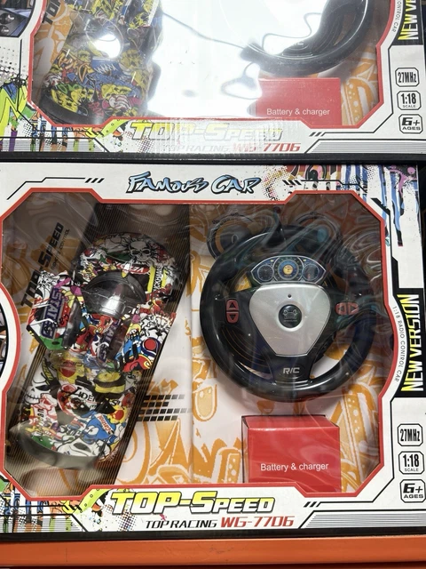 FAMOUS CAR TOP-SPEED WG-7706 1:18 27MHz 2WD RC Car with Battery ...
