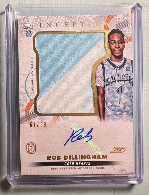 2022-23 TOPPS INCEPTION OTE Rob Dillingham maillot patch auto #61/99 ...