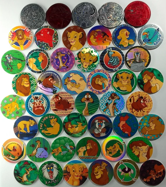 DISNEY'S THE LION King Pogs - Lot of 42 Pogs & 5 Slammers - Good-to ...