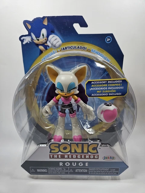 SONIC THE HEDGEHOG Jakks Pacific Rouge the Bat 4 inch Action Figure Toy ...
