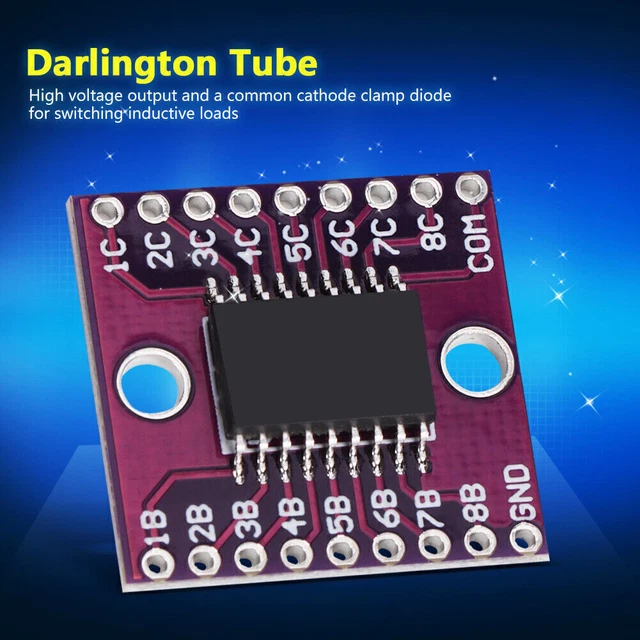 2×ULN2803A MODULE DARLINGTON Tube High Current Voltage Driver Electric ...